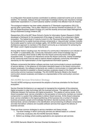 ACI ACRIS Semantic Model for Service Oriented Architecture v1.0 | PDF