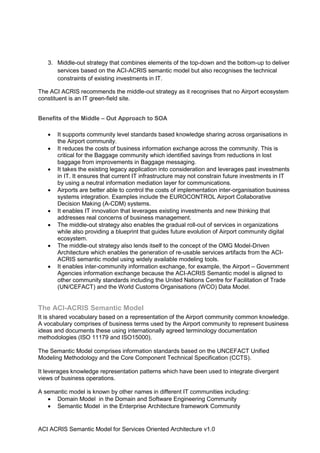 ACI ACRIS Semantic Model for Service Oriented Architecture v1.0 | PDF
