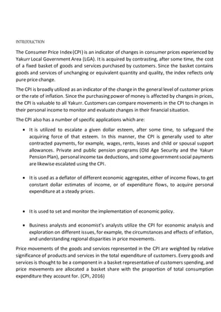 INTRODUCTION TO CPI | PDF