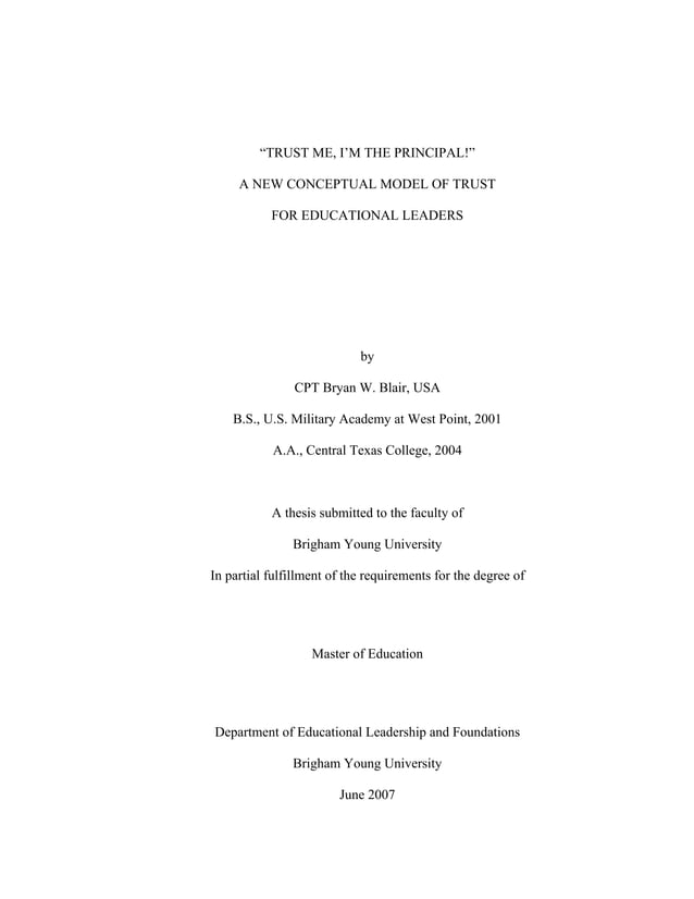 Bryan Blair - MEd Thesis | PDF