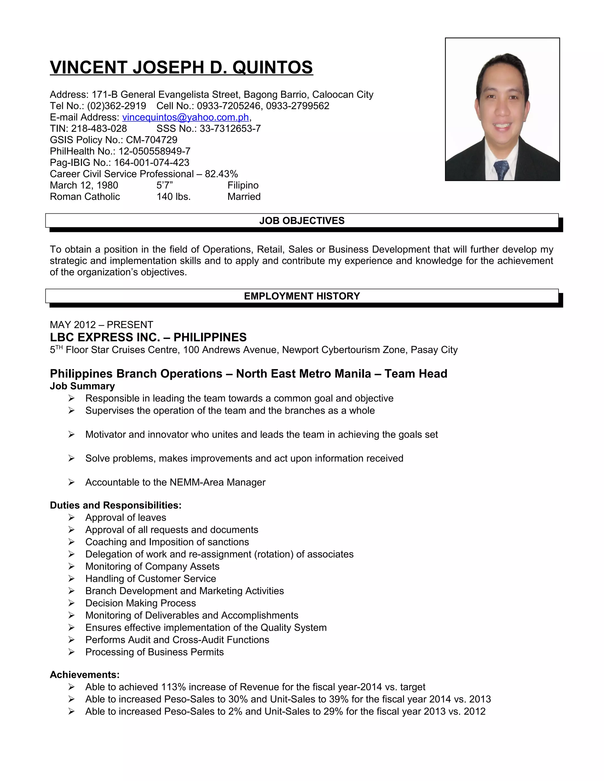 vjq_cv2015 | DOC | Business Administration | Business