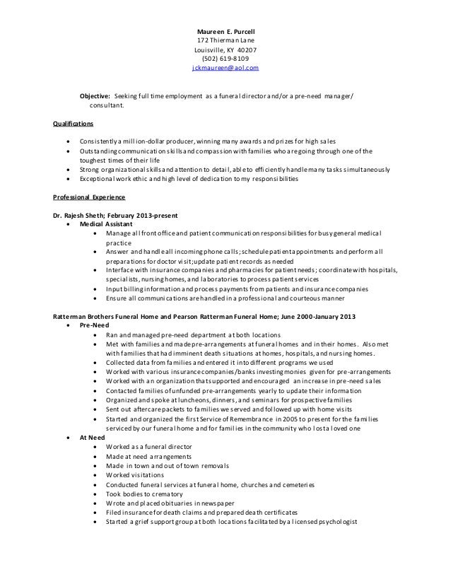 Resume - Maureen Purcell 12-15