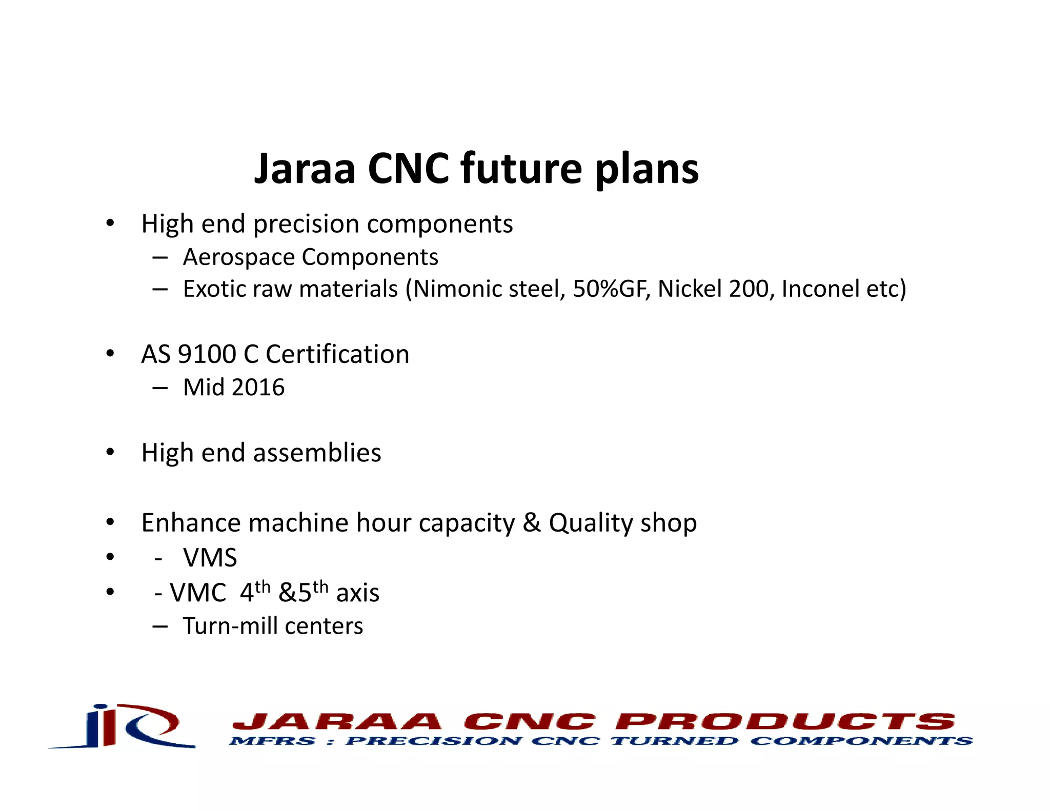 Jaraa CNC Profile | PPT