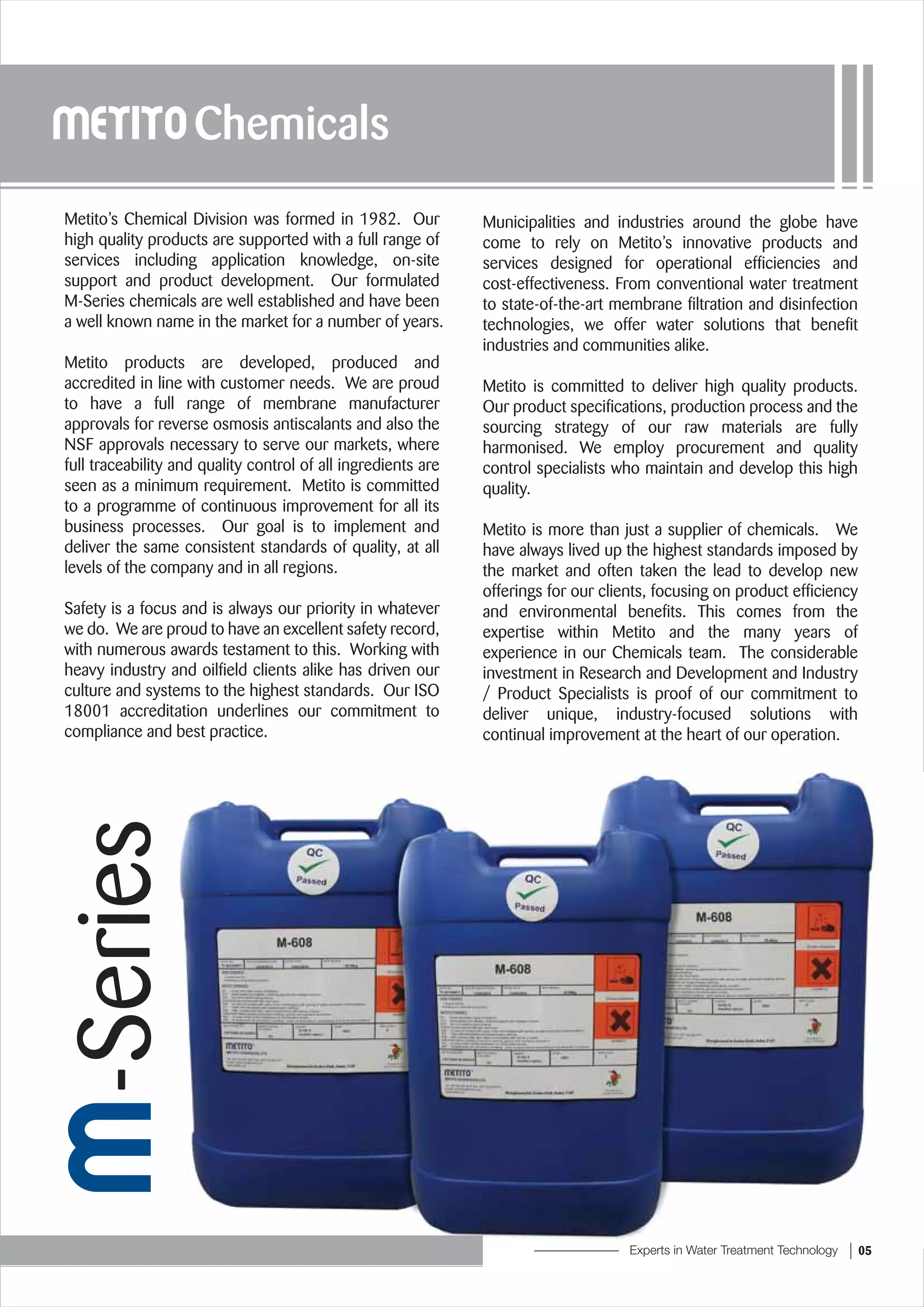 Experts In Water Treatment Technology | PDF