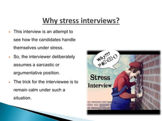 Types of interviews & testing methods | PPTX
