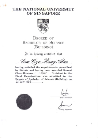 NUS BSc Building.PDF | Free Download