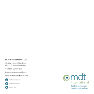MDT International Course Brochure (Email Version) | PDF
