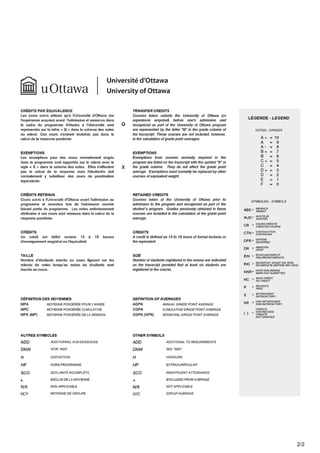 uOttawa transcripts | PDF