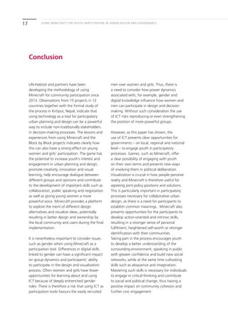 Using Minecraft for Youth Participation in Urban Design and Governance ...