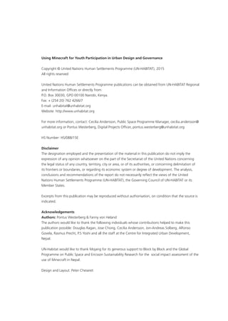 Using Minecraft for Youth Participation in Urban Design and Governance ...