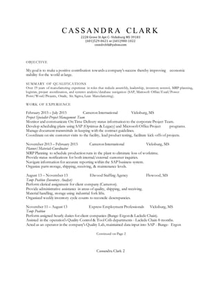 Cassandra Clark Resume[1] | DOCX