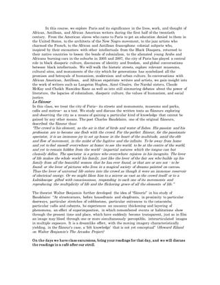 Black Writers in Paris Syllabus 2012 Sample | DOCX