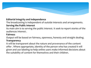 Broadcasting Ethics & Morals | PPT