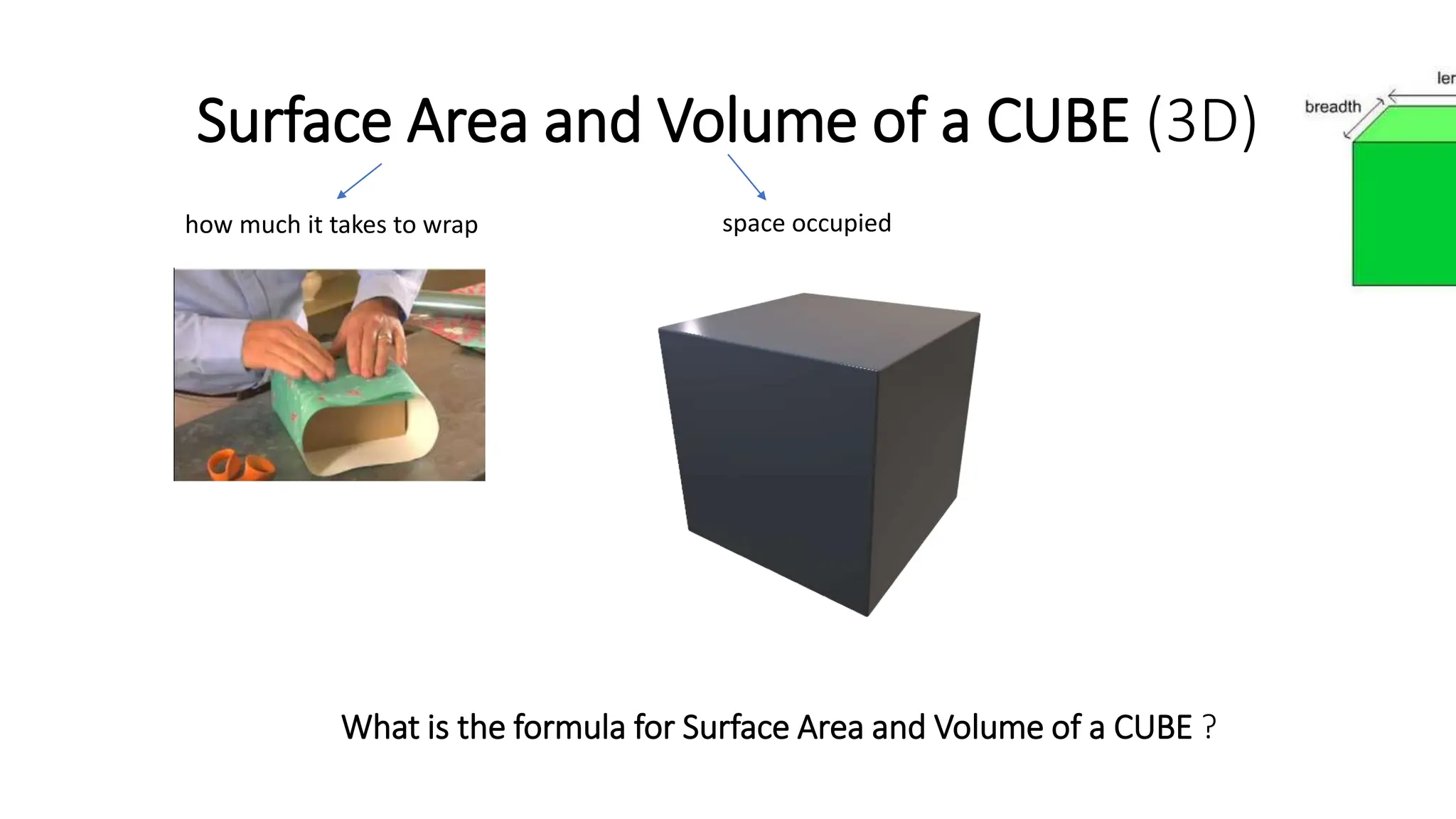 2D & 3D Shapes differentiation with Perimeter, Area, Surface Area, and ...