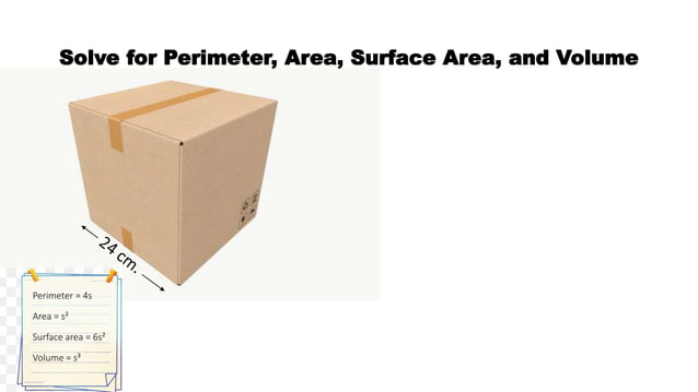2D & 3D Shapes differentiation with Perimeter, Area, Surface Area, and ...