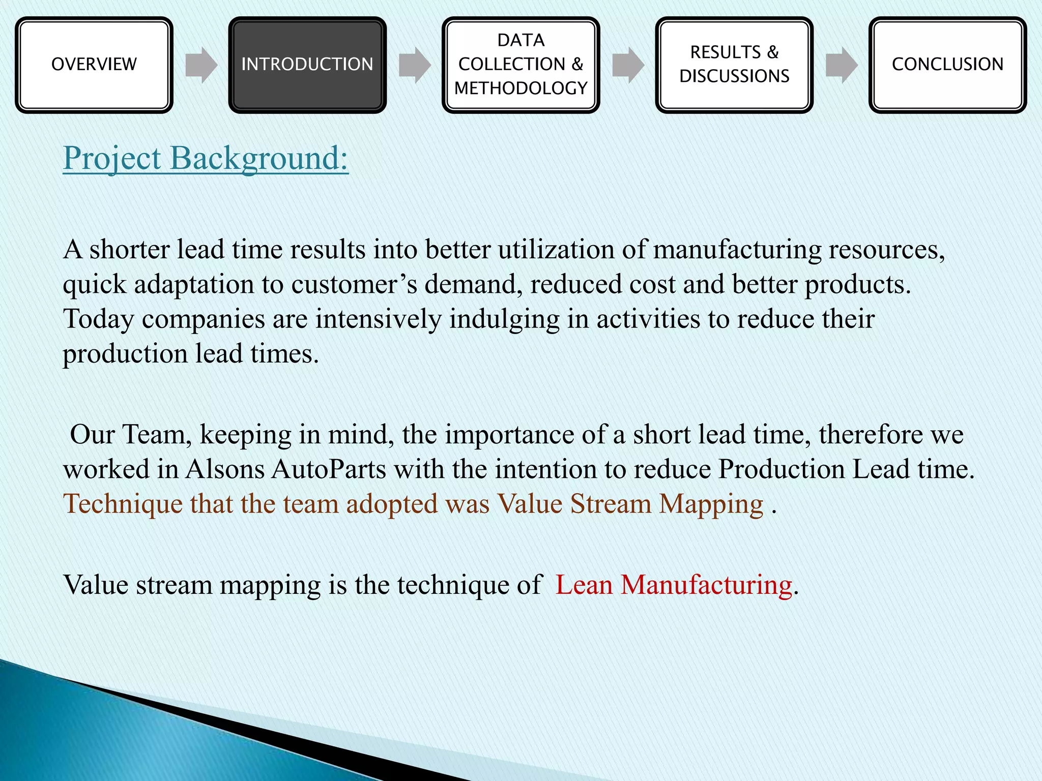 VSM (Lean Manufacturing) Project PPT | PPTX