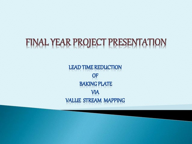 VSM (Lean Manufacturing) Project PPT | PPTX | Manufacturing Industry ...