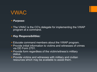 Victim Witness Assistance Program NHTP(VWAP) | PPTX