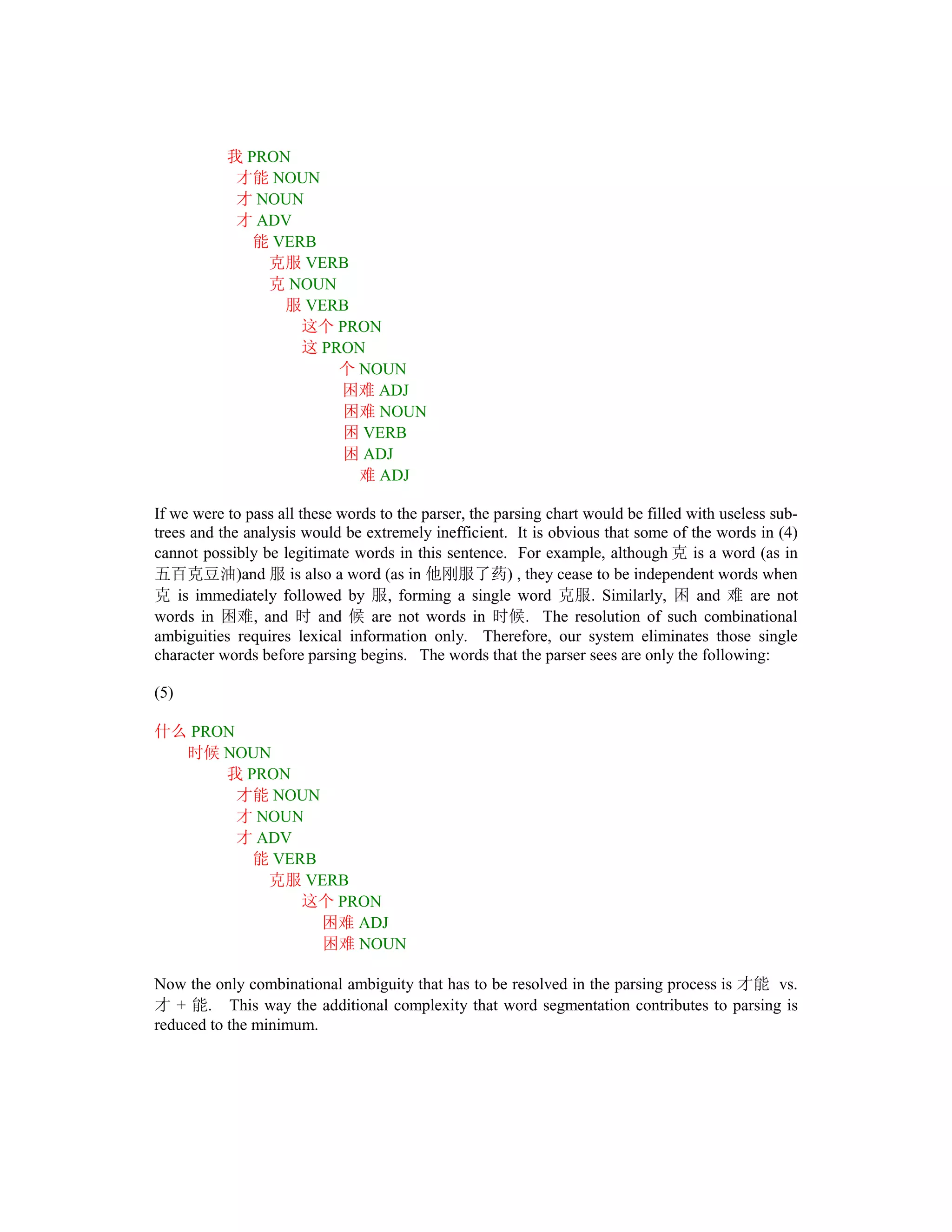 Word Segmentation in Sentence Analysis | PDF