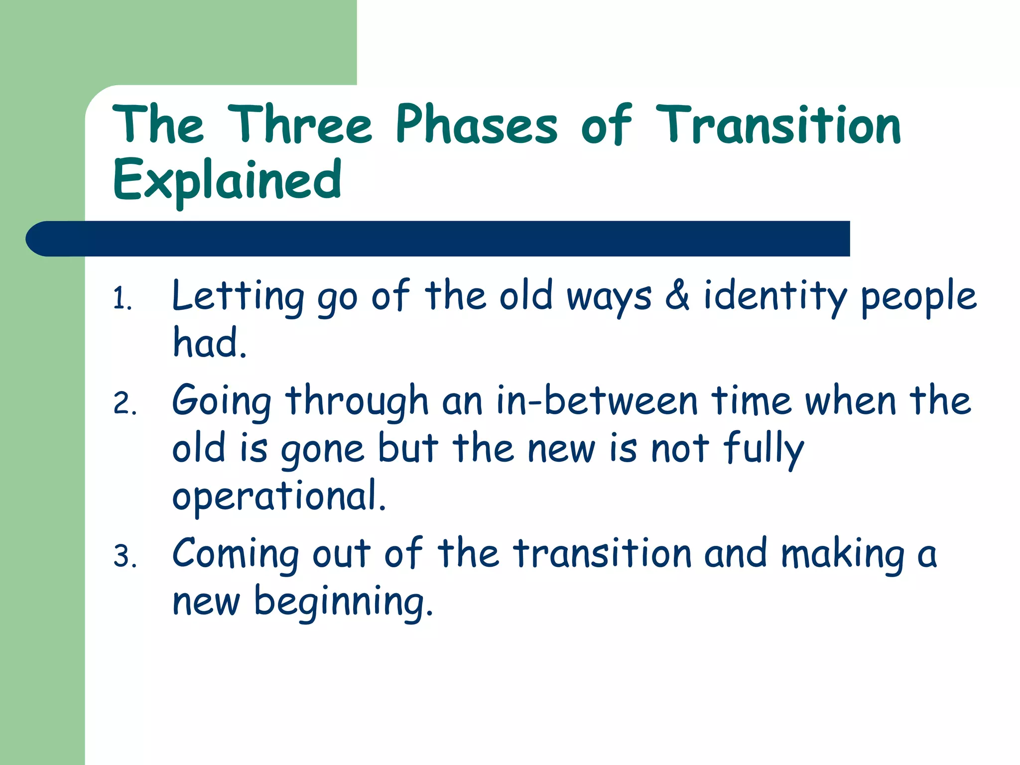 Managing Transition Workshop | PPT