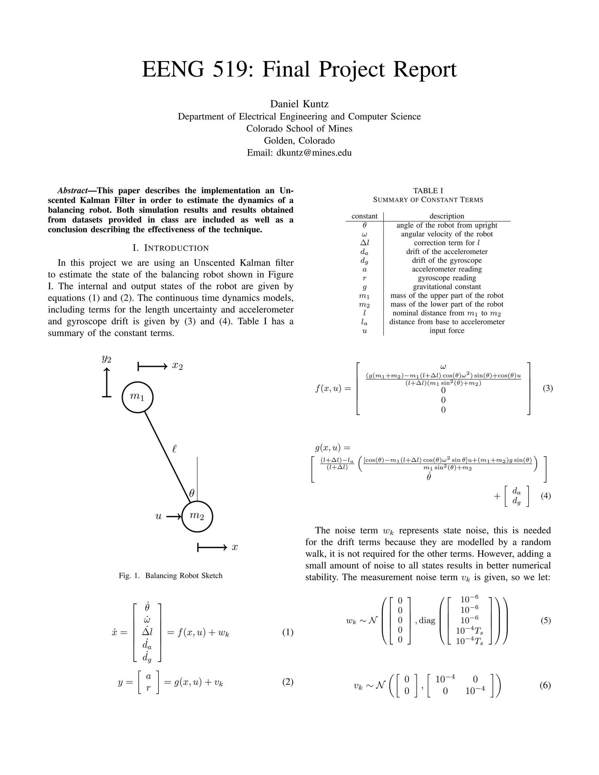 EENG519FinalProjectReport | PDF