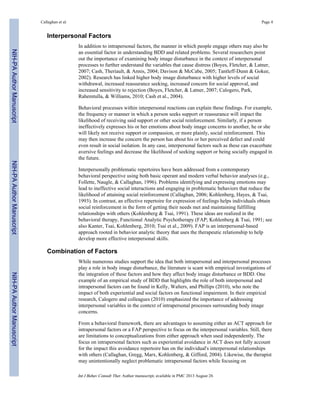 Callaghan, et. al. 2012-An Empirical Model of Body Image Disturbance | PDF | Physical Therapy ...