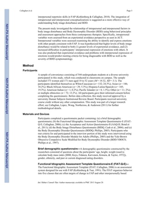 Callaghan, et. al. 2012-An Empirical Model of Body Image Disturbance ...