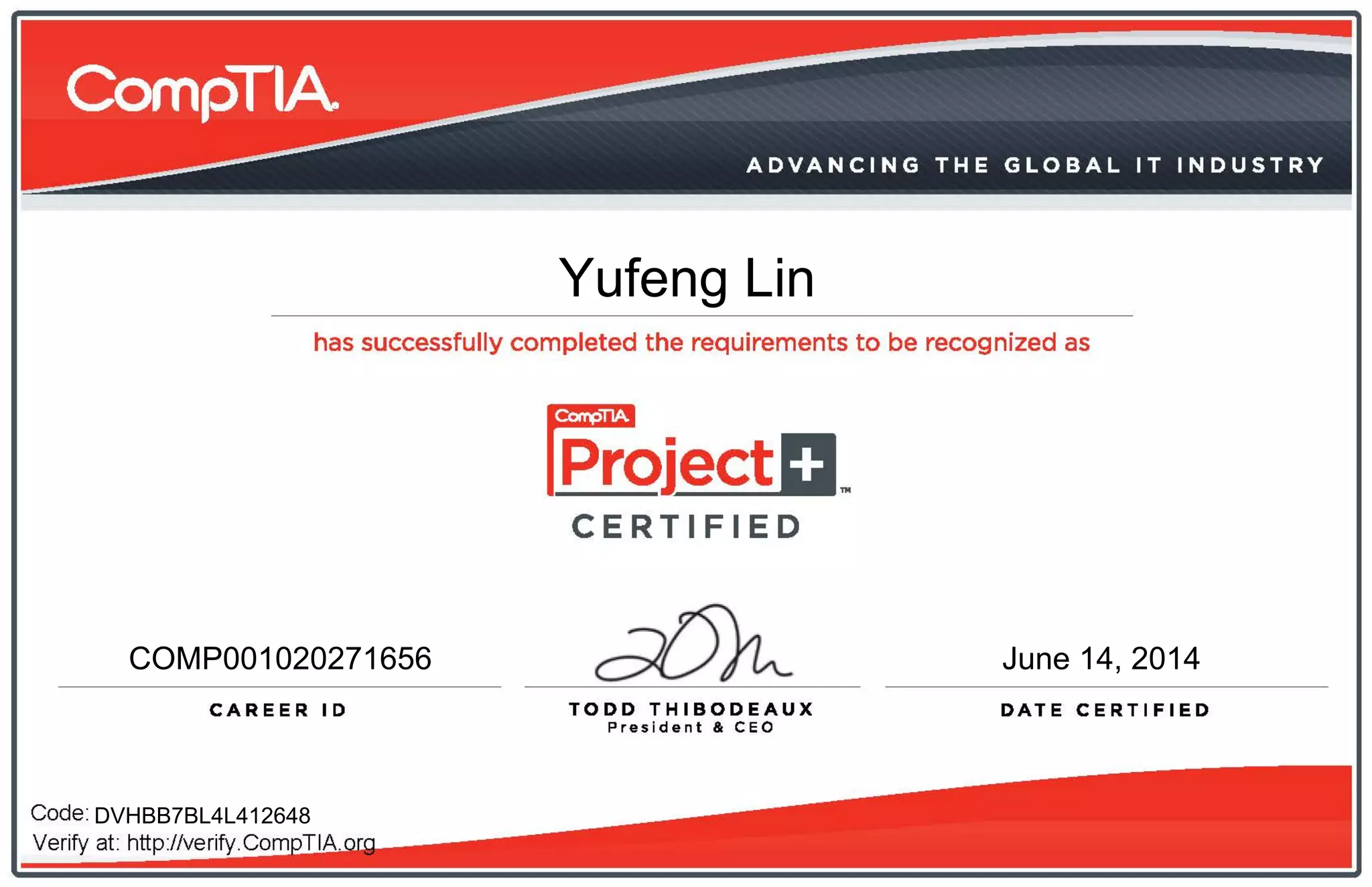 CompTIA Project+ Certificate | PDF