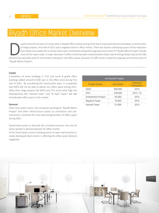 Riyadh Real Estate Market Overview 2015 - English | PDF