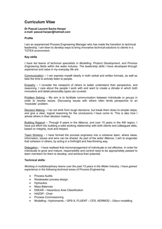 Pascal Harper CV Linkedin ver 2 | DOC
