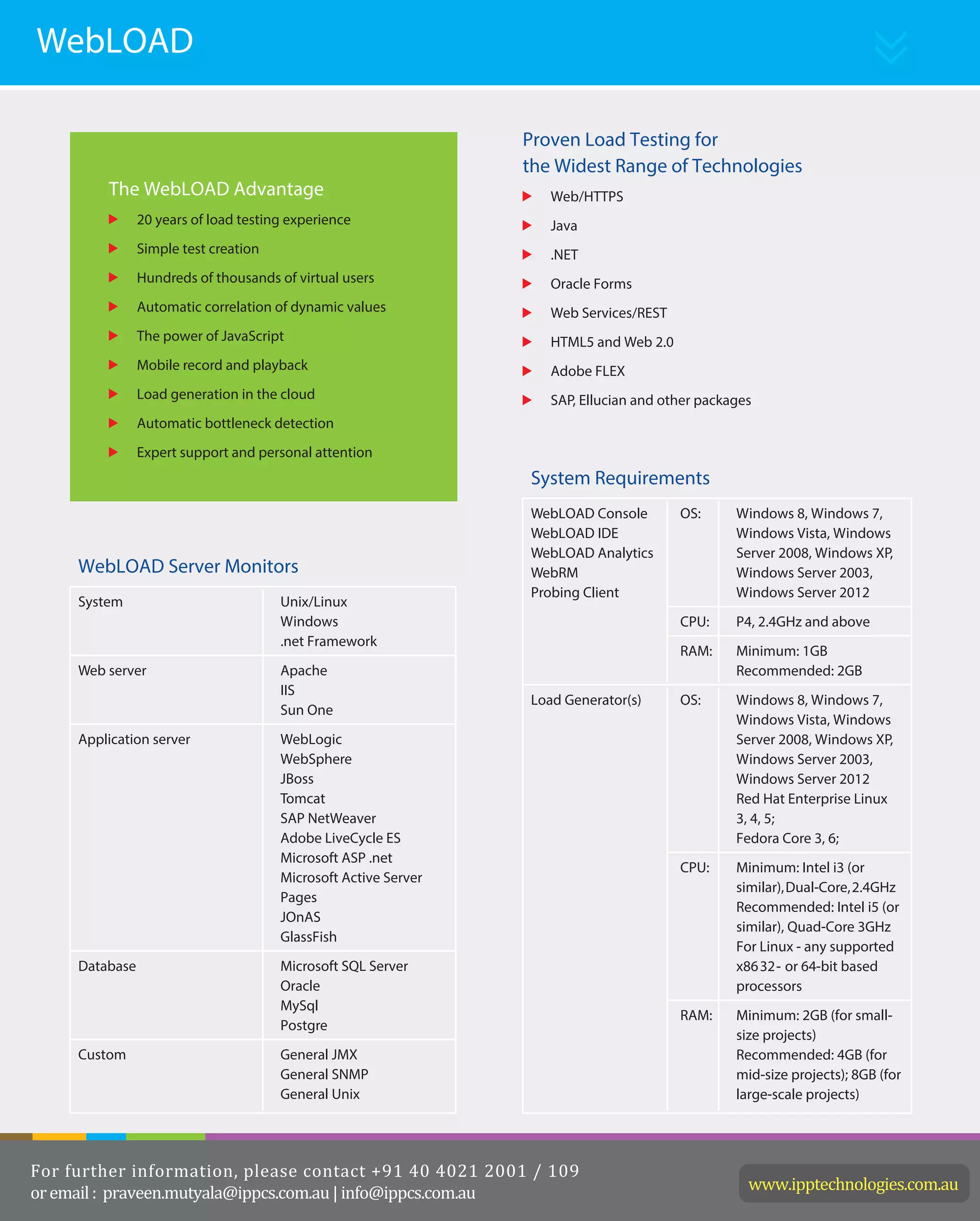Radview WebLOAD | PDF | Web Development | Internet