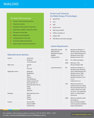 Radview WebLOAD | PDF | Web Development | Internet