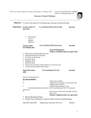 updated cv of Kamran | DOC