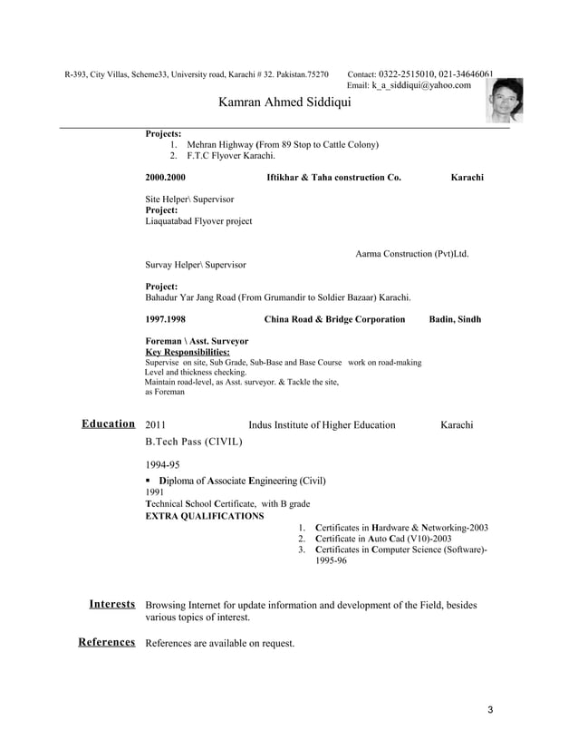 updated cv of Kamran | PDF