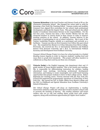 ELC 2014 Participant Biographies | PDF