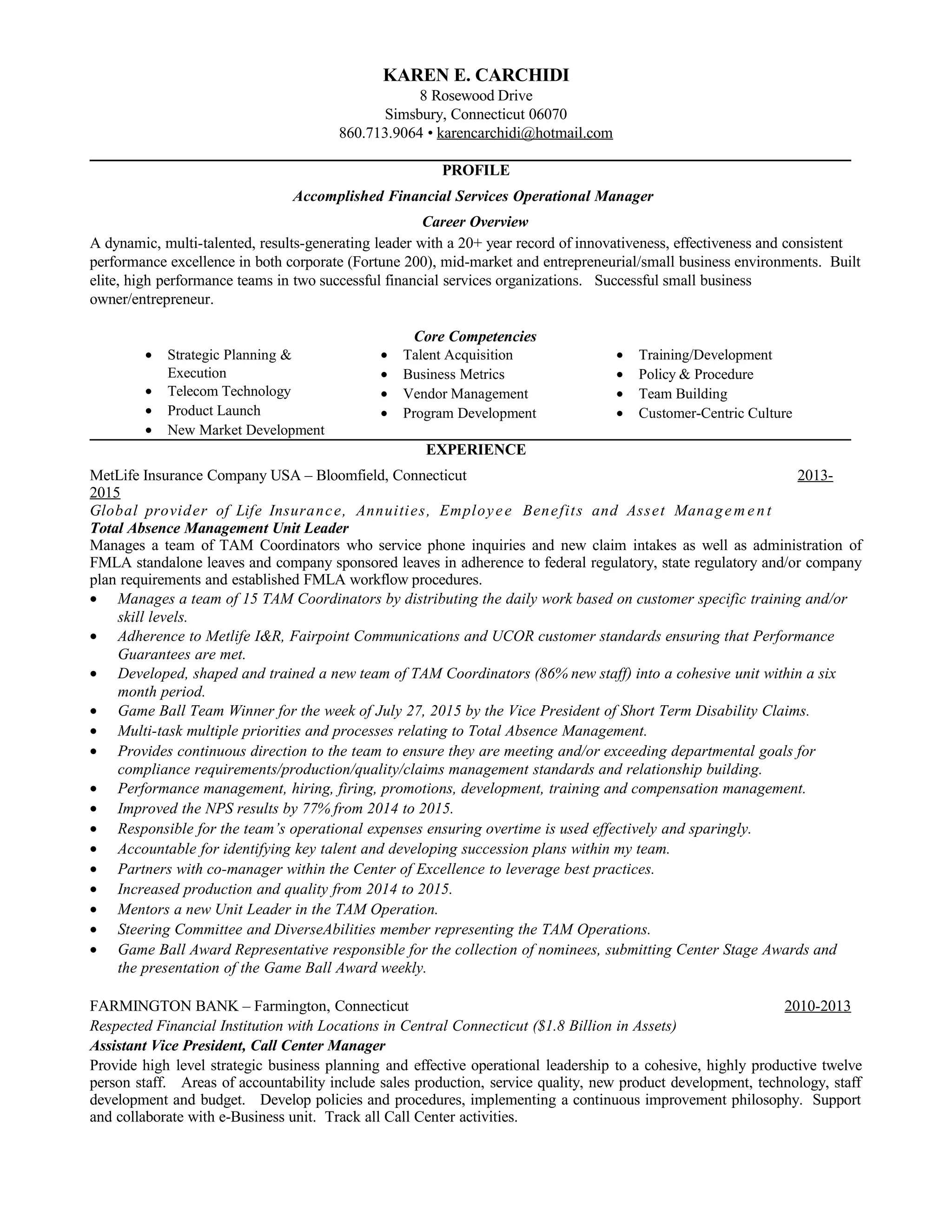 Carchidi Resume | PDF
