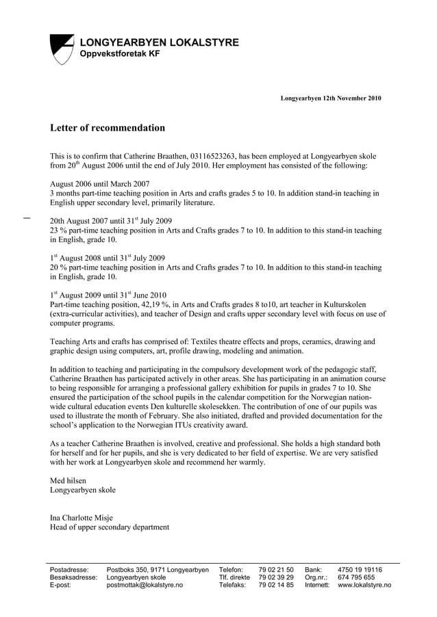 Cathy_Braathen_English | PDF | Secondary Education | Education