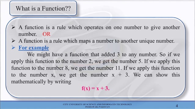 Introduction to Function and there types | PPT