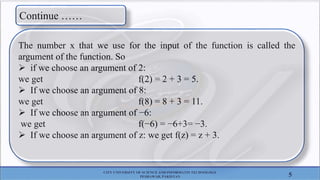Introduction to Function and there types | PPT
