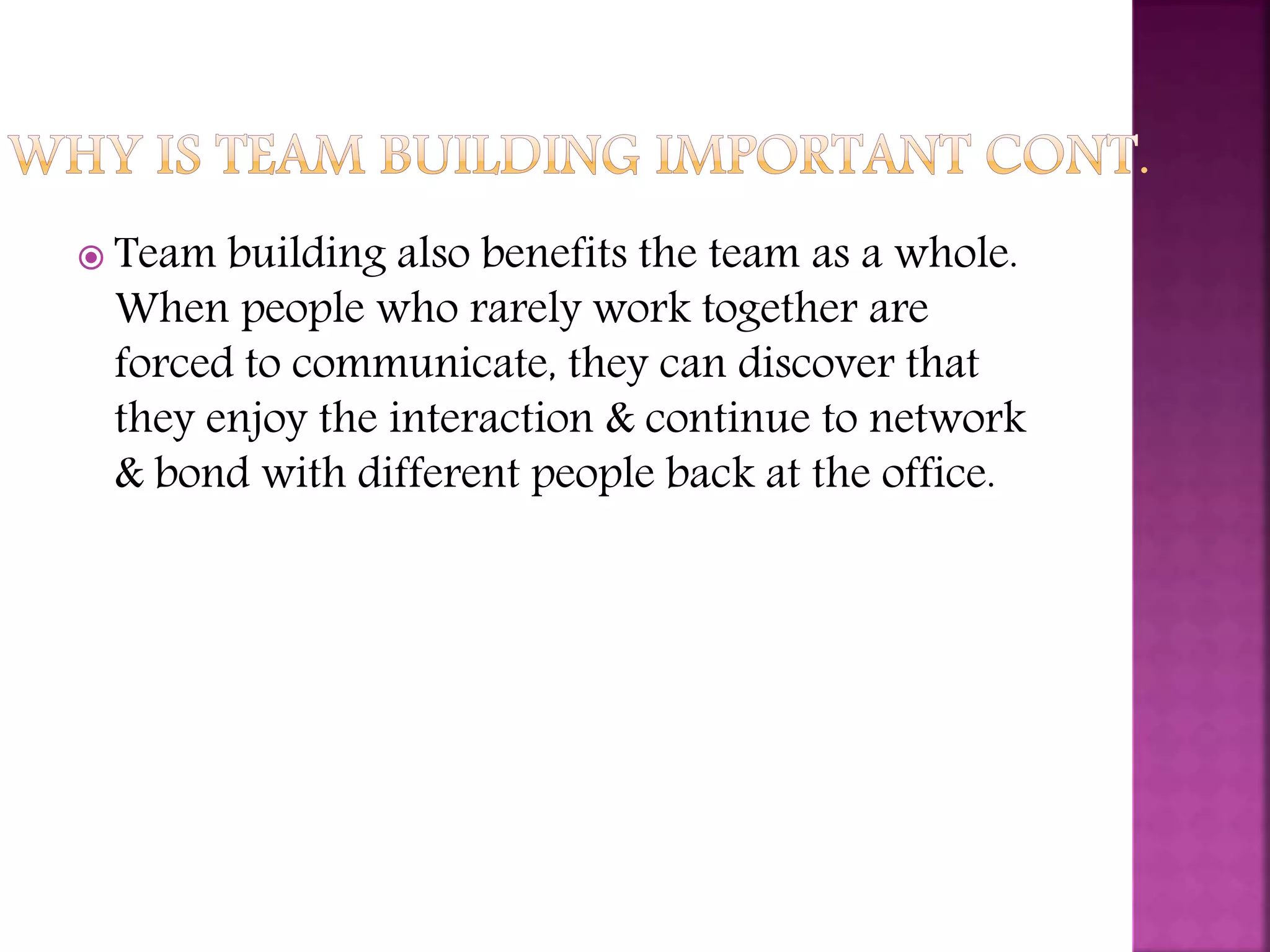 TEAM BUILDING PRESENTATION | PPTX