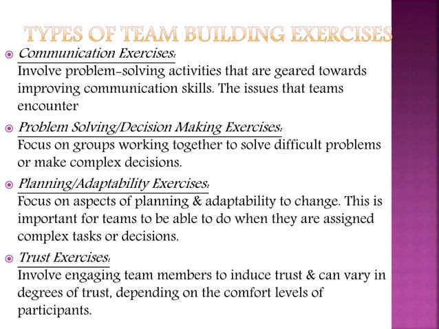 TEAM BUILDING PRESENTATION | PPTX | Career Advice | Careers