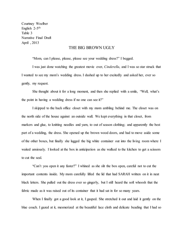 Narrative Final Draft =) | PDF