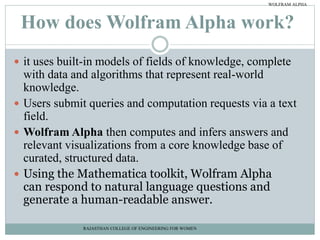 WALFRAM ALPHA | PPT