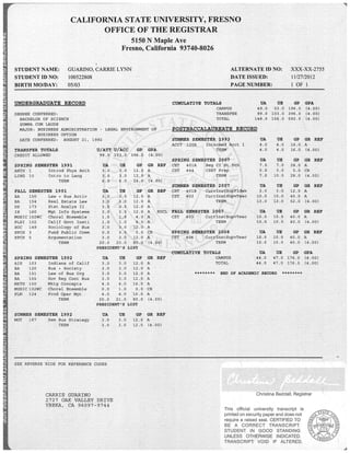 fresno state transcript | PDF