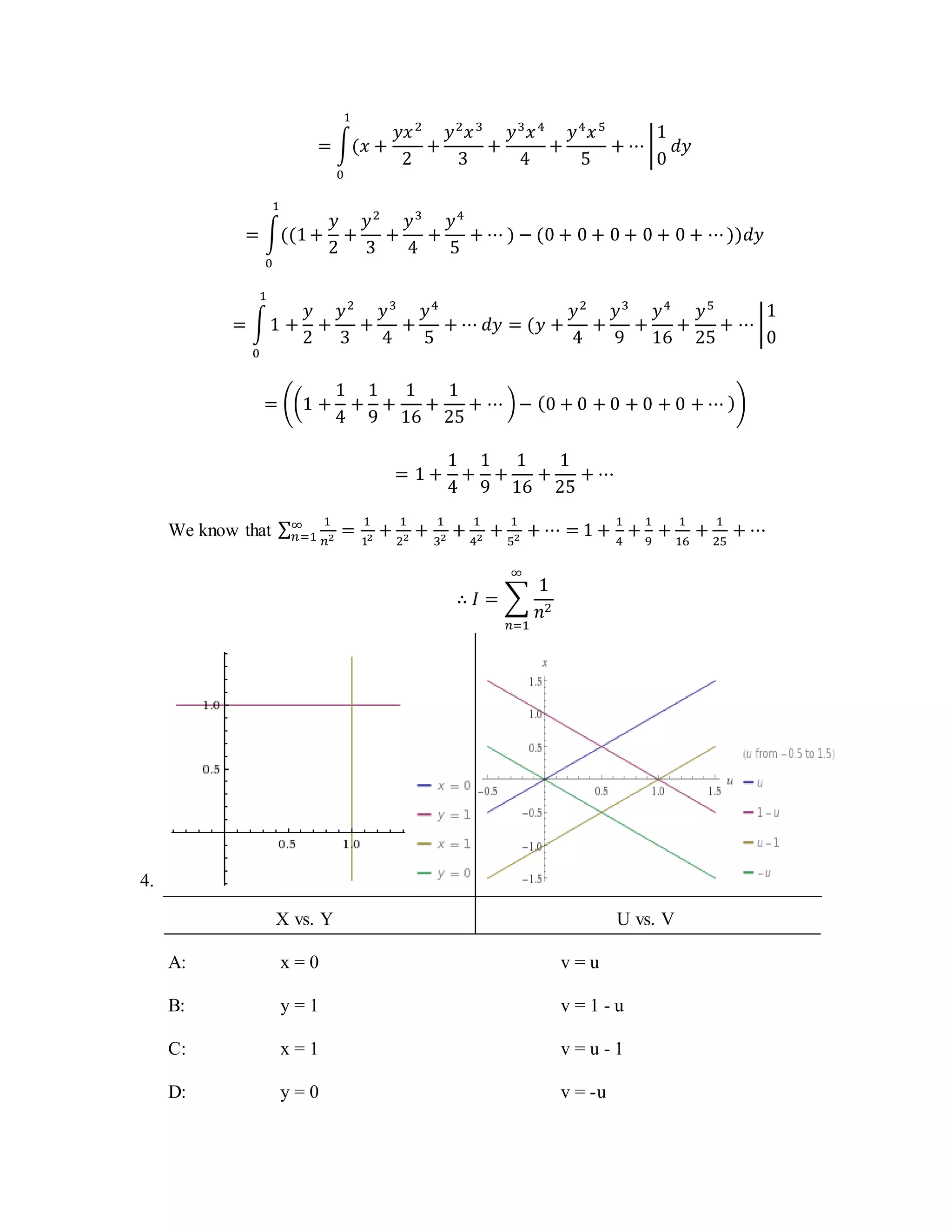 Paul Bleau Calc III Project 2 - Basel Problem | DOCX | Physics | Science