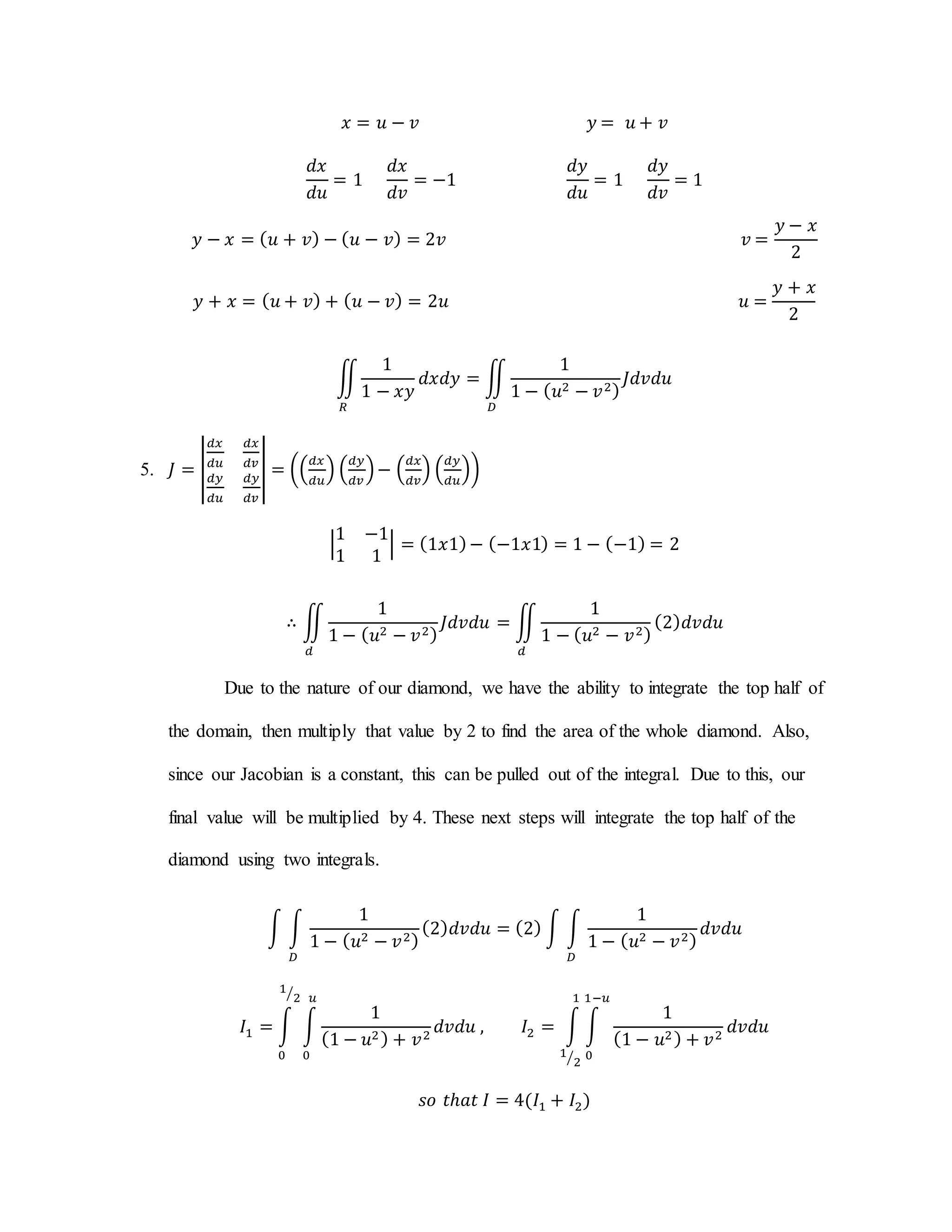 Paul Bleau Calc III Project 2 - Basel Problem | DOCX | Physics | Science