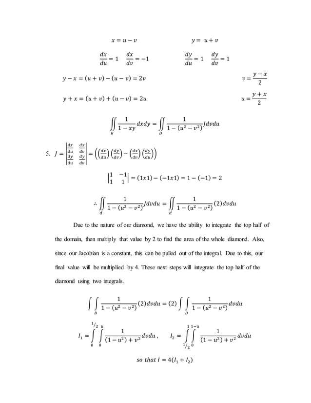 Paul Bleau Calc III Project 2 - Basel Problem | PDF