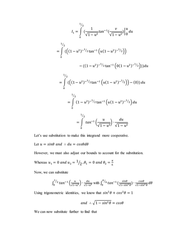 Paul Bleau Calc III Project 2 - Basel Problem | DOCX | Physics | Science