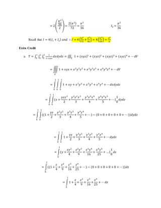 Paul Bleau Calc III Project 2 - Basel Problem | DOCX | Physics | Science