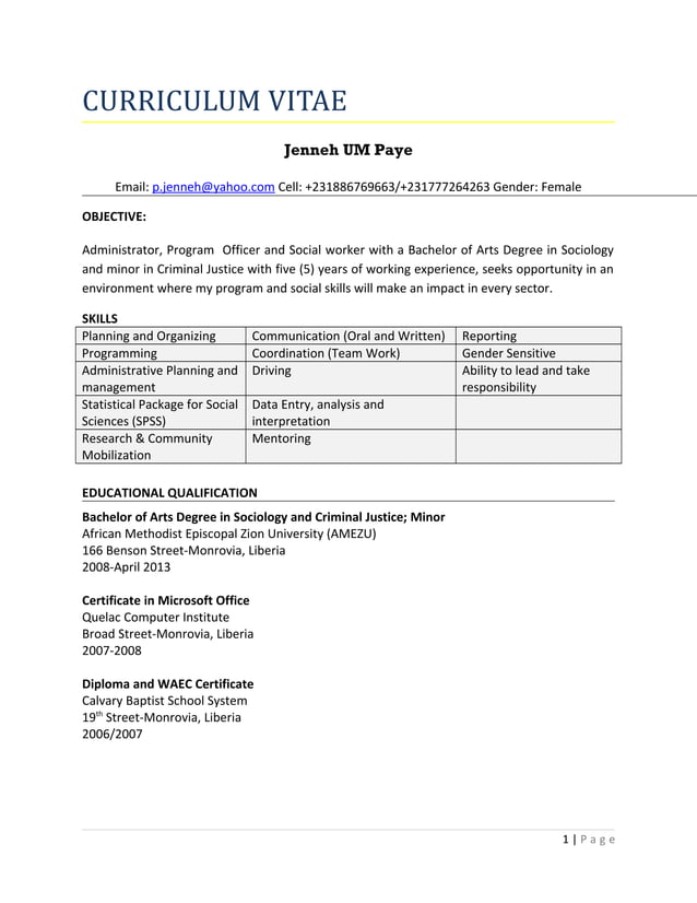 JENNEH UM PAYE 22916 | PDF